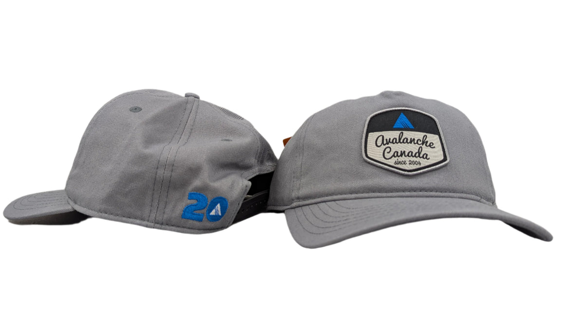 AvCan 20th Anniversary Cap - Steel Grey – Avalanche Canada